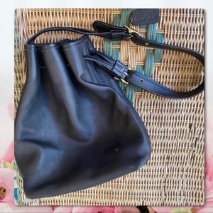 Coach | Bags | Vintage Coach Black Drawstring Sling Bag 965 | Poshmark